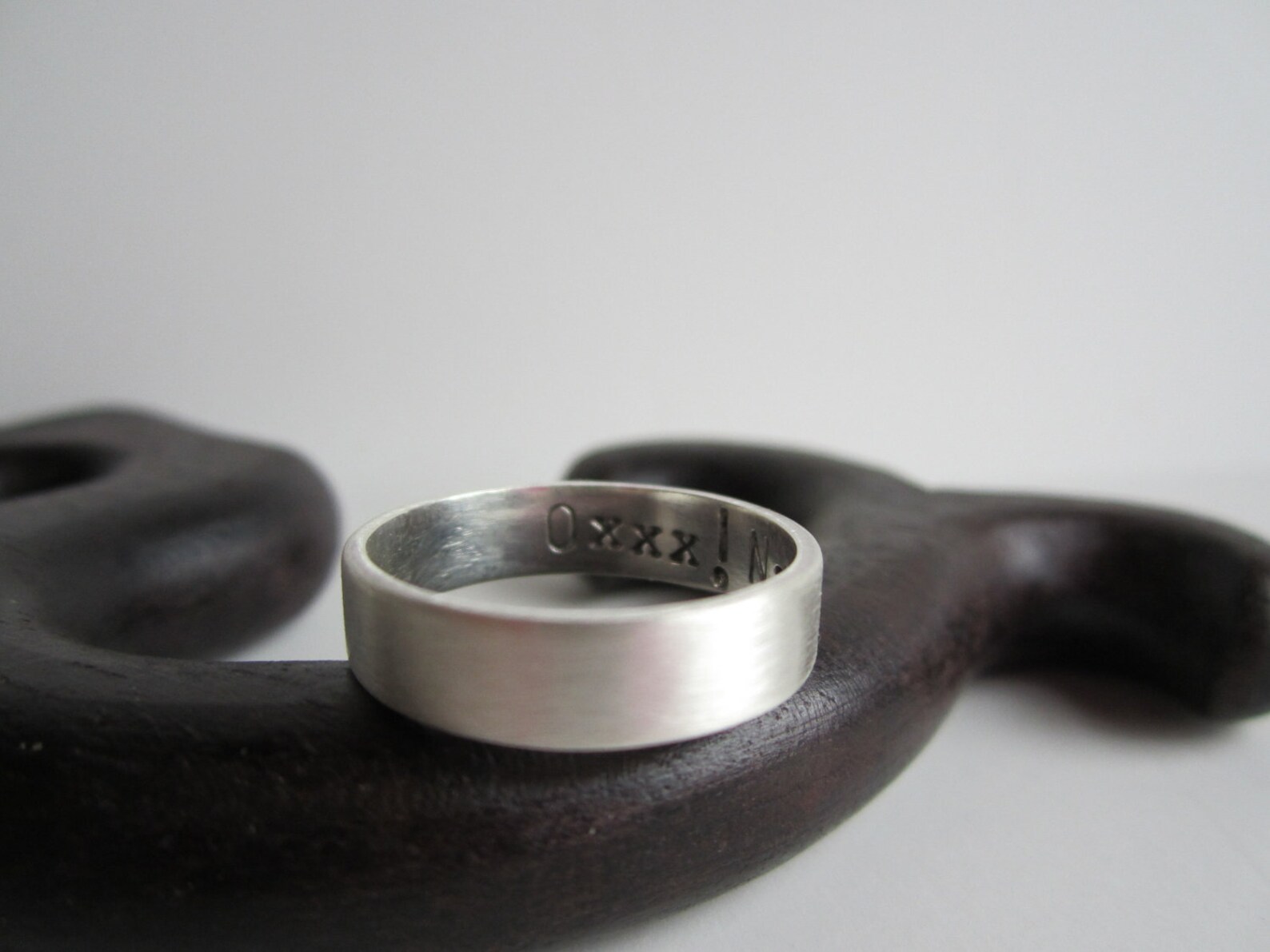 Brushed Finish Sterling Silver Ring - Silver Band - Etsy