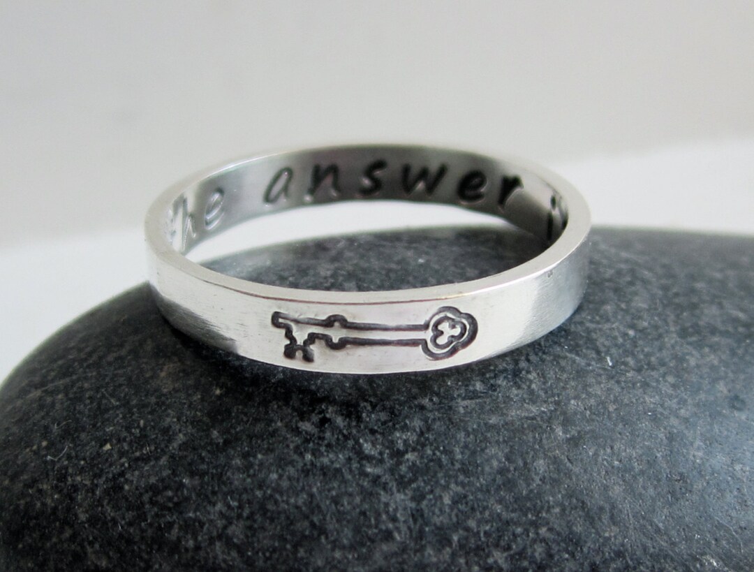 Key Ring - Sterling Silver Ring - Etsy