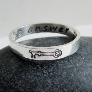 Key Ring - Sterling Silver Ring - Etsy
