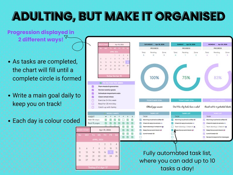 Weekly Activity Tracker Google Sheets Habit Tracker Spreadsheet ...