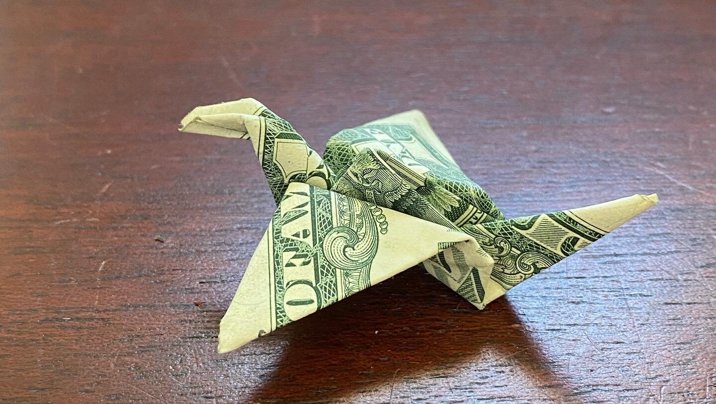 Money Origami Crane