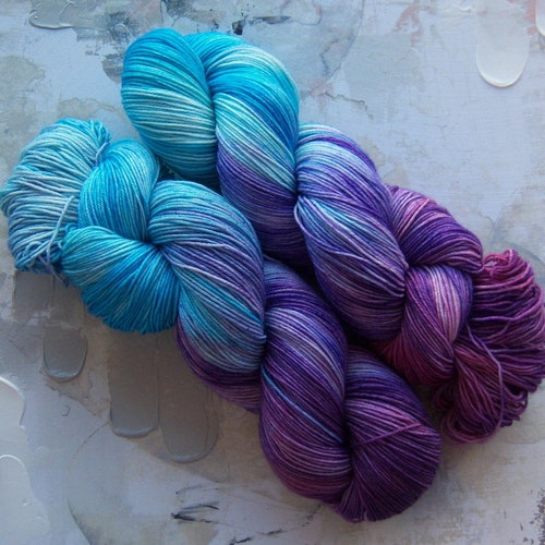 Groovy 70s Hand Dyed Yarn / Handdyed Yarn Sock Yarn Wool - Etsy
