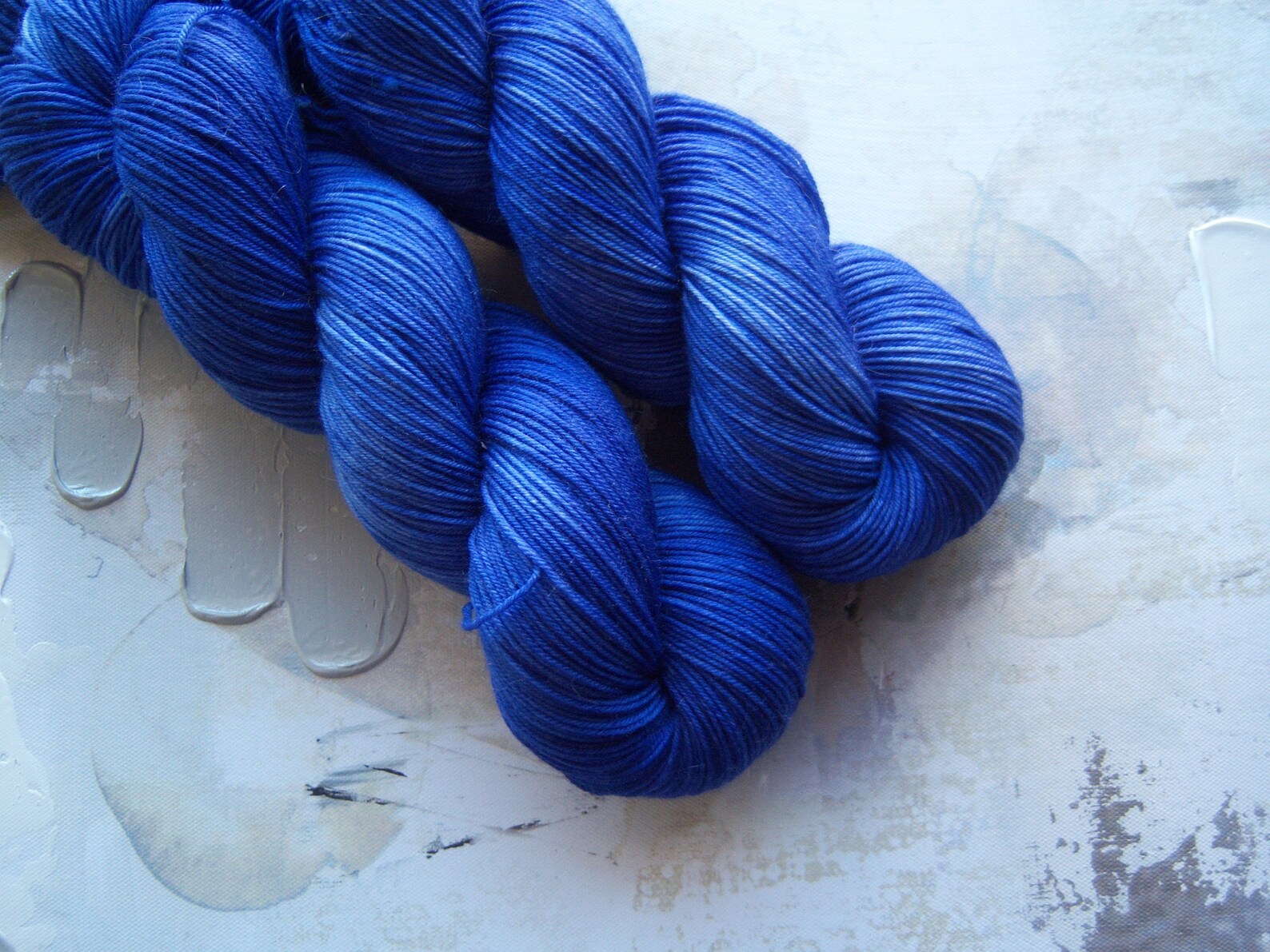 Indigo Hand Dyed Yarn / Handdyed Yarn Sock Yarn Wool Yarn | Etsy