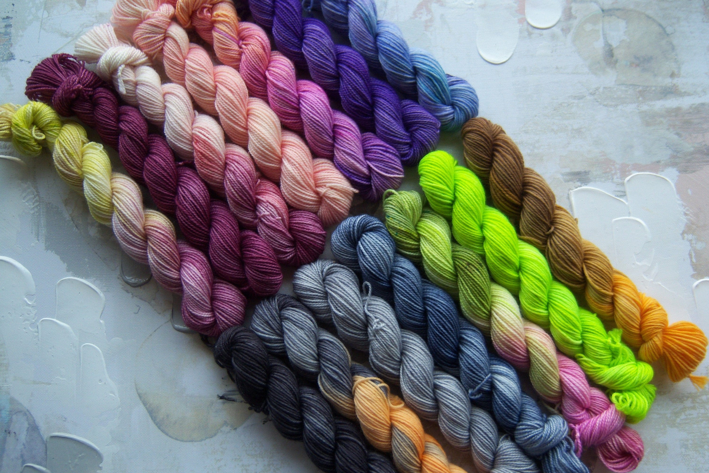 20g Mini Skeins Mystery Grab Bag Hand Dyed Yarn / Handdyed - Etsy