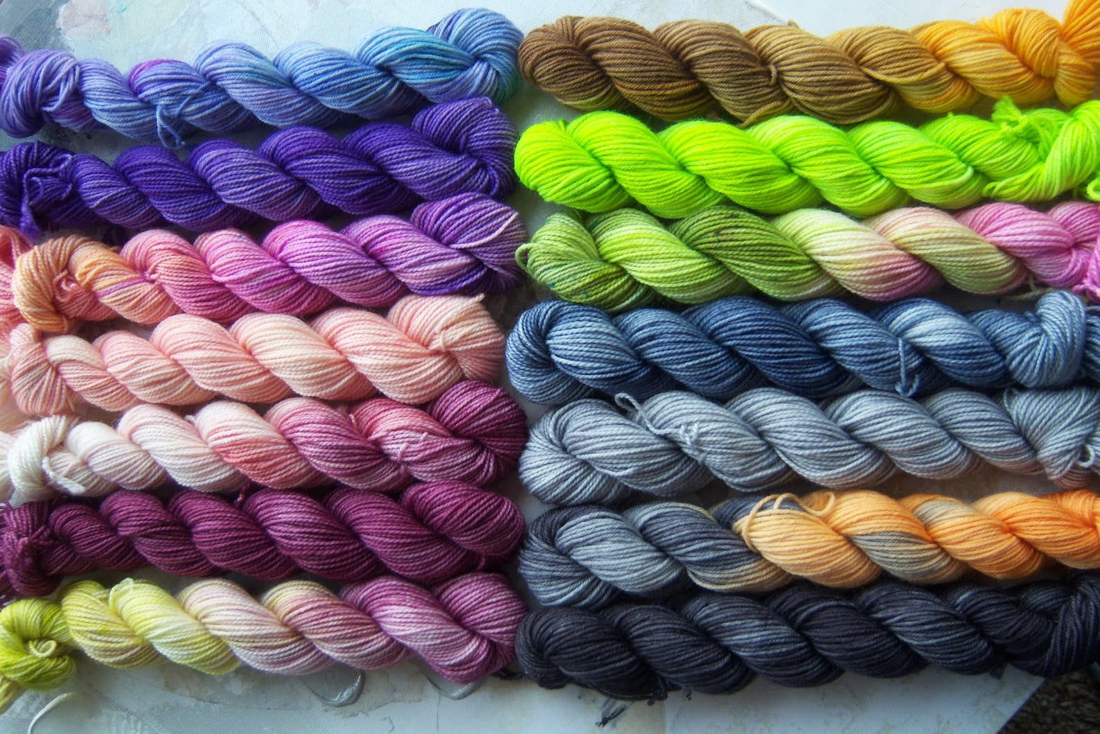 20g Mini Skeins Mystery Grab Bag Hand Dyed Yarn / Handdyed - Etsy