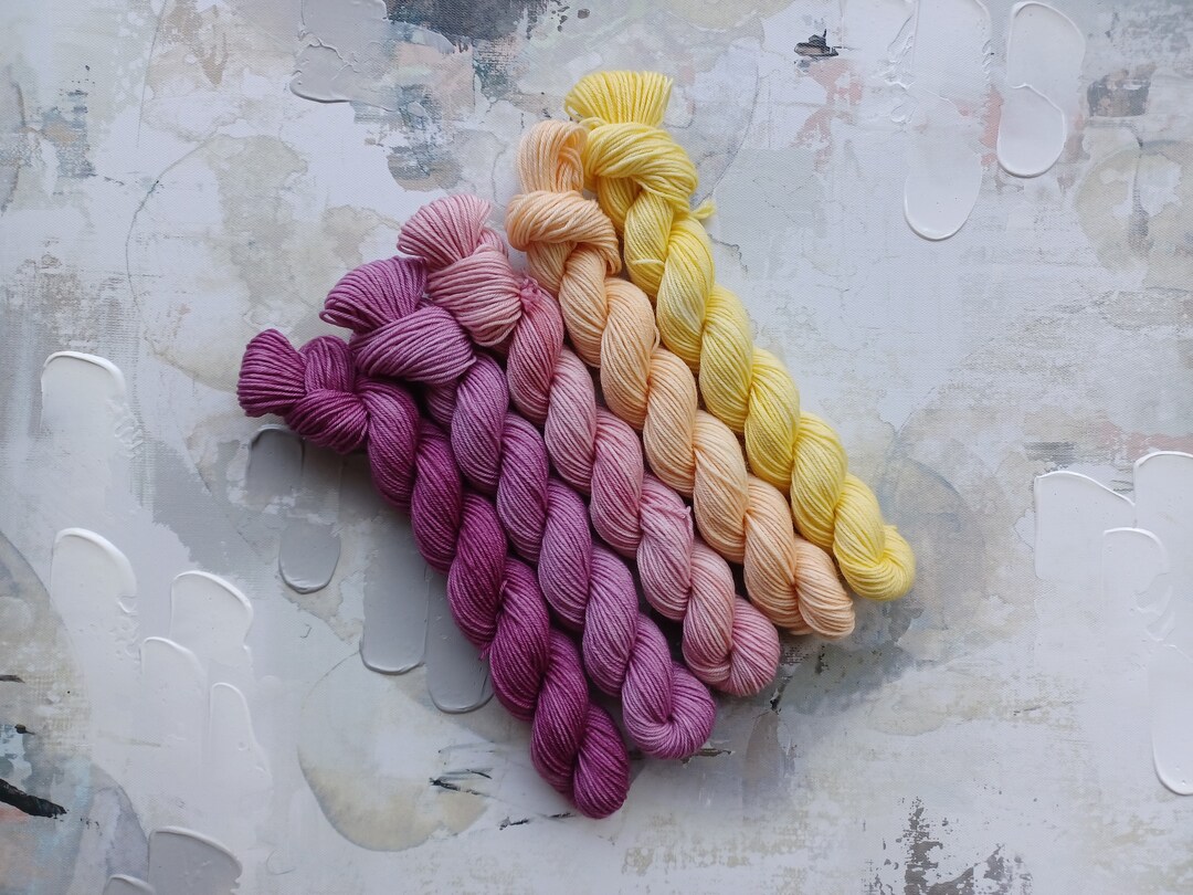 Indian Corn Gradient Set, Hand Dyed Yarn / Handdyed Yarn, Sock Yarn ...