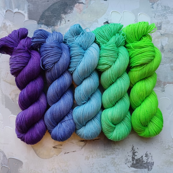 Dk Gradient Blue Yarn - Etsy