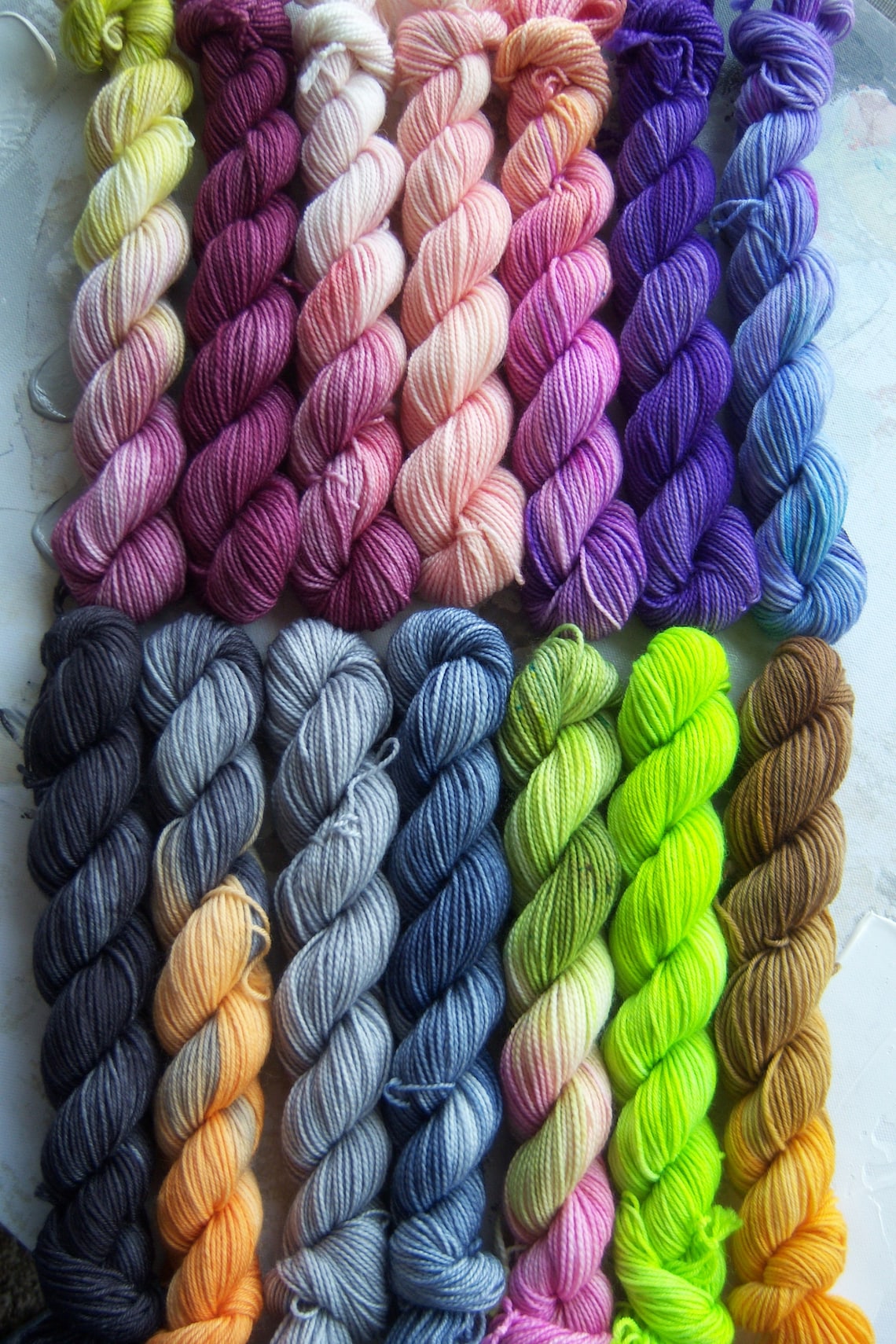 20g Mini Skeins Mystery Grab Bag Hand Dyed Yarn / Handdyed - Etsy
