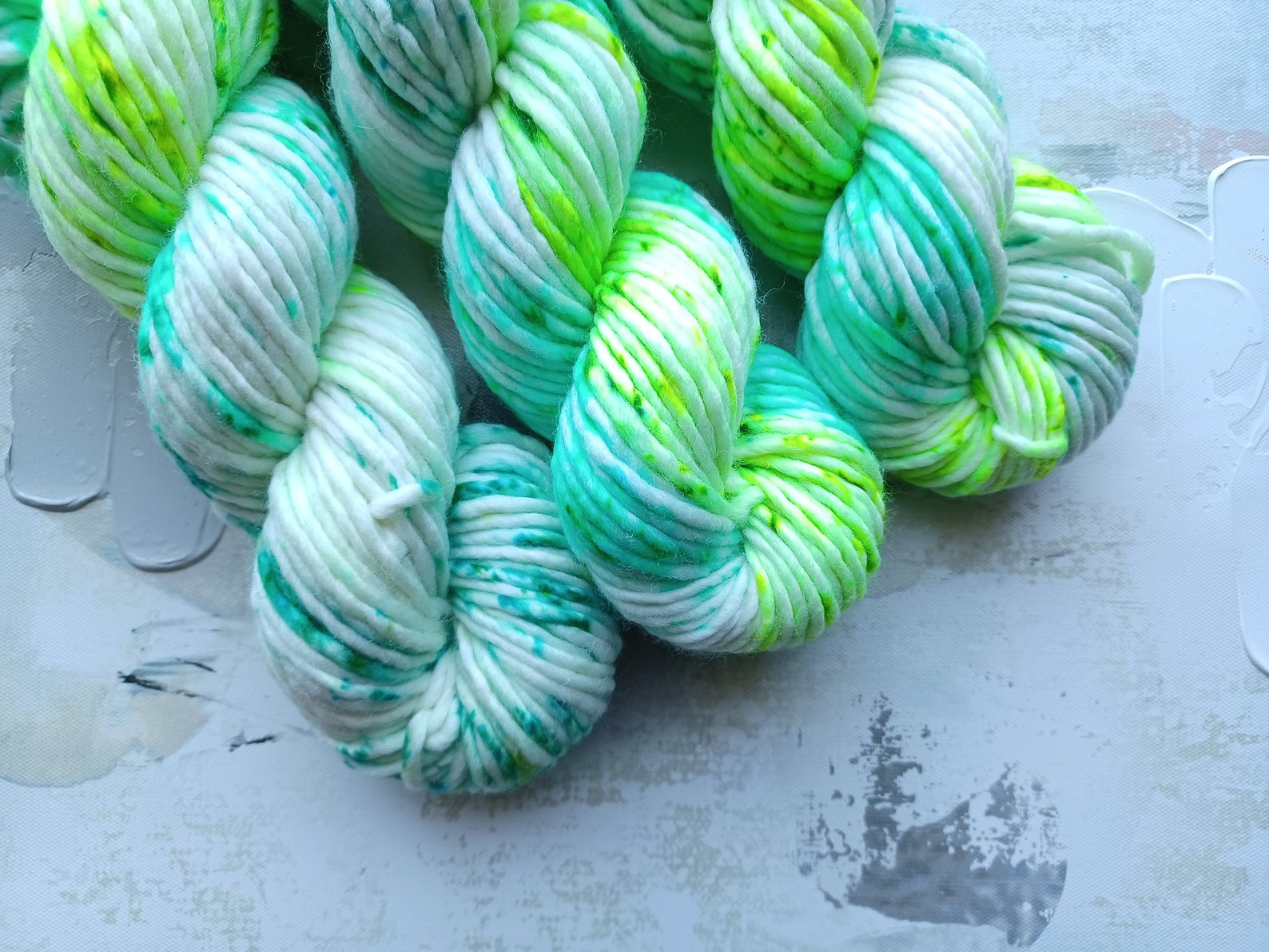 Speckle Me Irish - Handdyed Yarn / Hand Dyed Yarn, Bulky Yarn, Wool ...