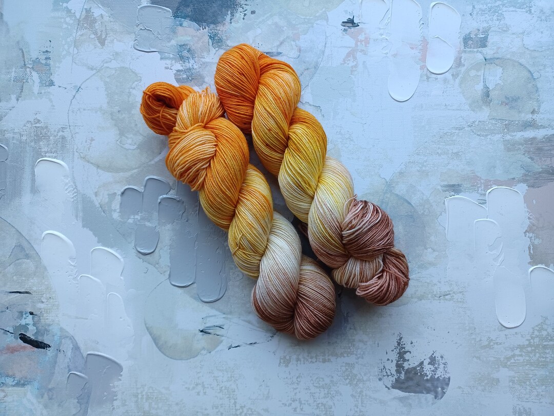 Turkey Trot Hand Dyed Yarn / Handdyed Yarn, Sock Yarn, Wool Yarn Brown ...