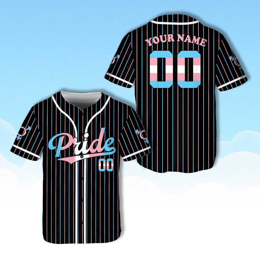 Custom LGBTQ Pride Month Baseball Jersey Personalized LGBTQ Lesbian Gay ...
