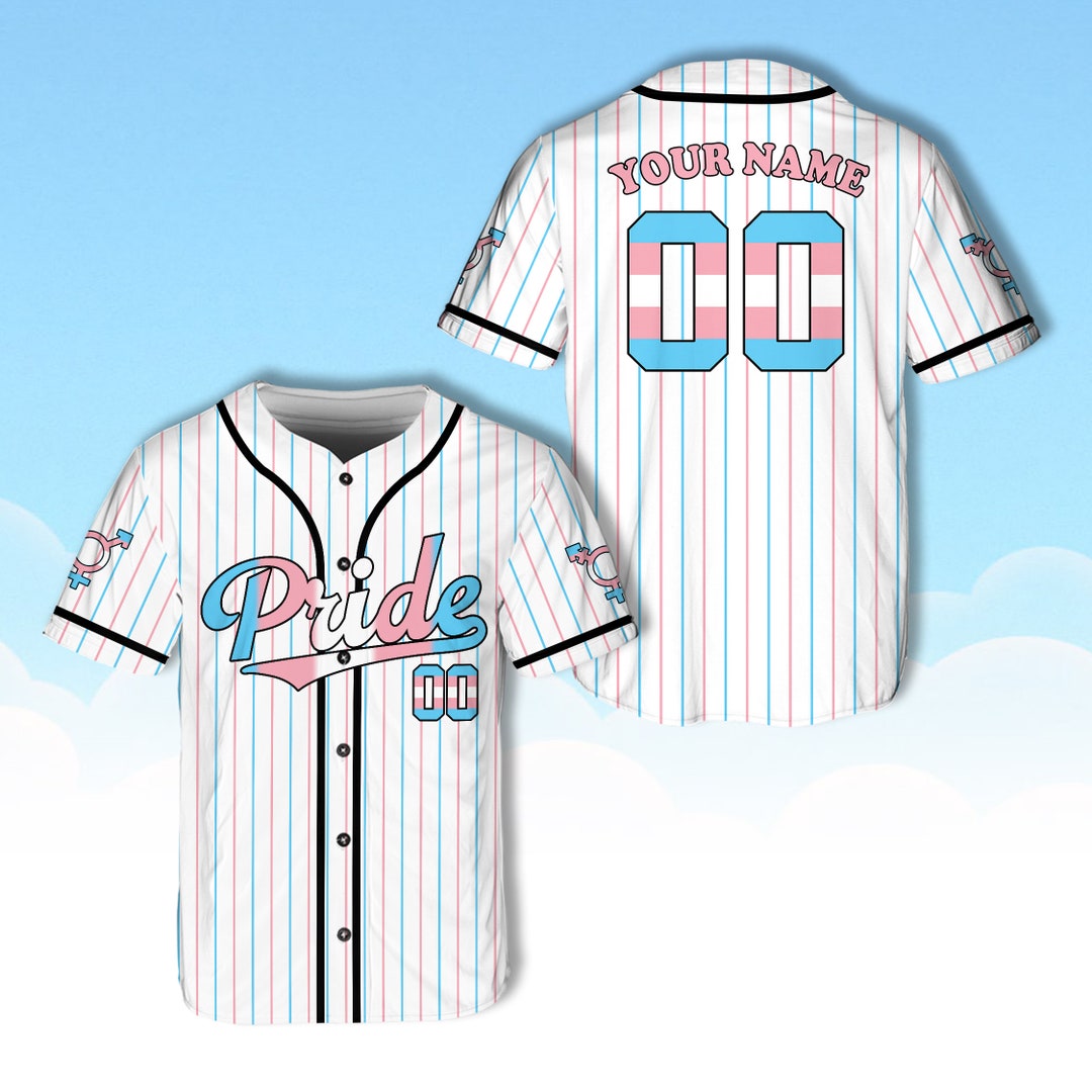Custom LGBTQ Pride Month Baseball Jersey Personalized LGBTQ Lesbian Gay ...