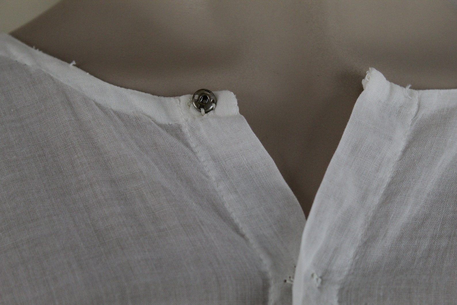 Vintage Antique White Dress/underdress Size M/L Rare Mender - Etsy
