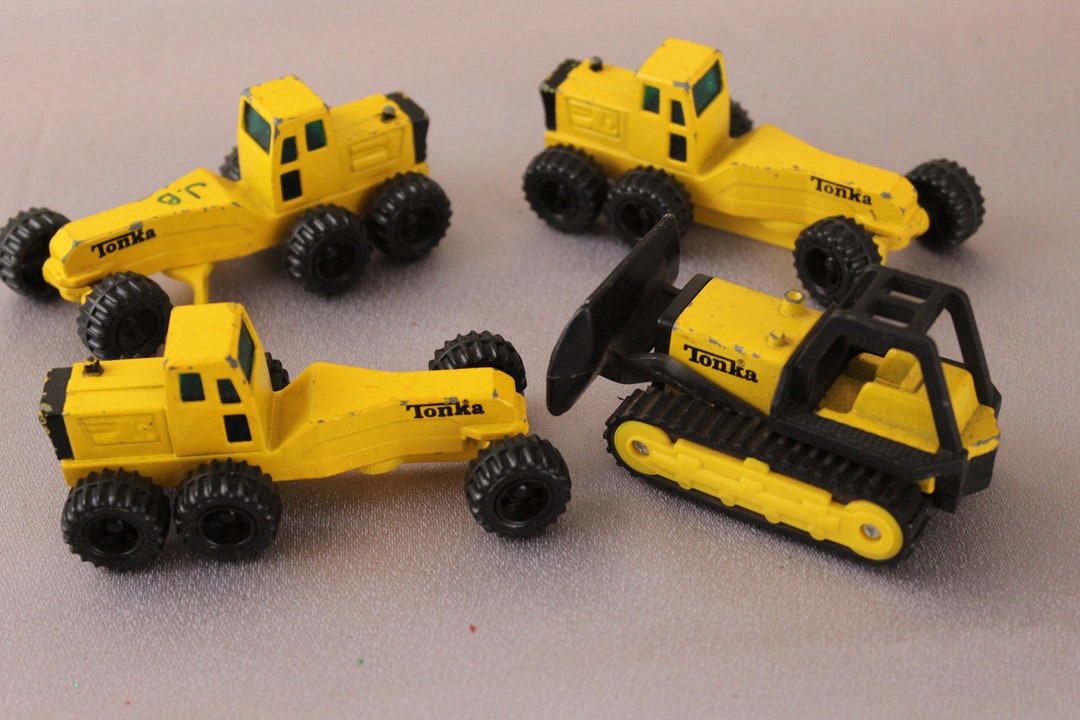 4 Vintage Tonka Toys Mini Die Cast Minatures - Etsy
