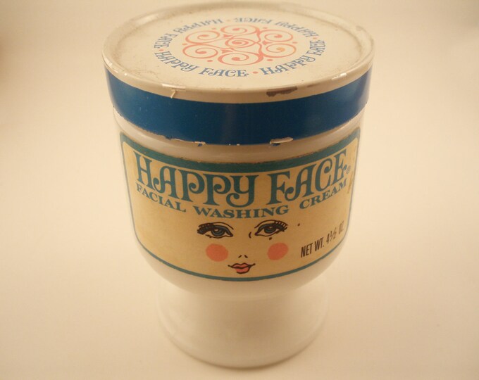 Vintage Happy Face Facial Washing Cream 1970s - Etsy