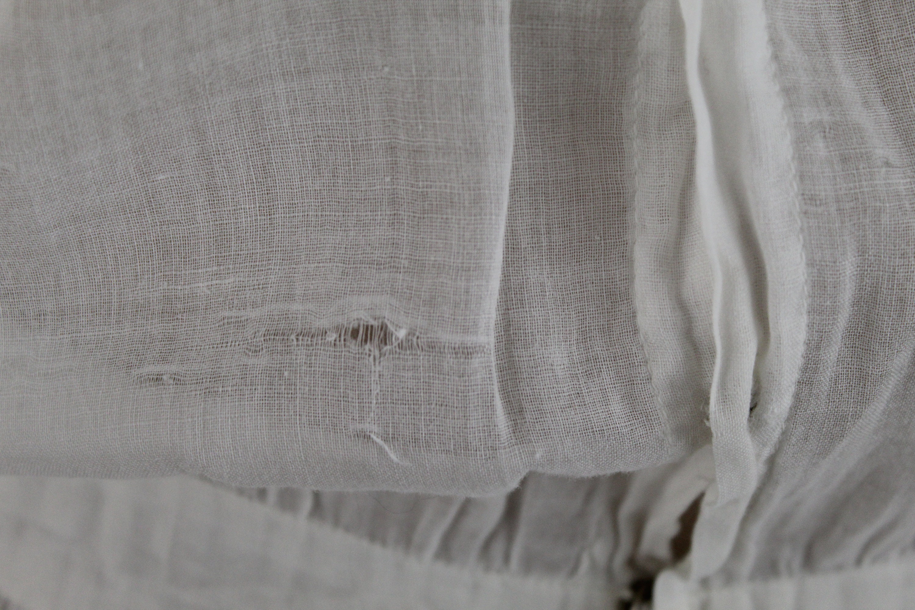 Vintage Antique White Dress/underdress Size M/L Rare Mender - Etsy