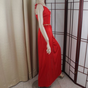 Vintage Fredericks of Hollywood Long Red Dress 1970's Size Small - Etsy