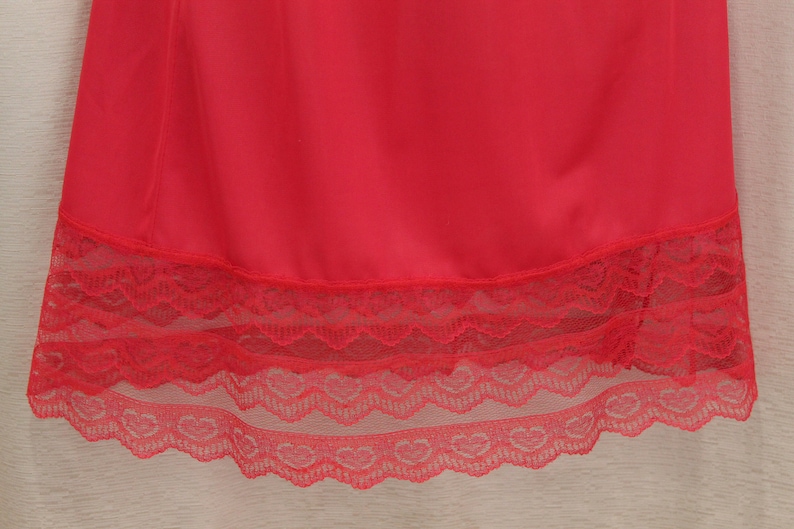 Vintage Bright Red 1960's Half Slip Size XS/S Nylon - Etsy