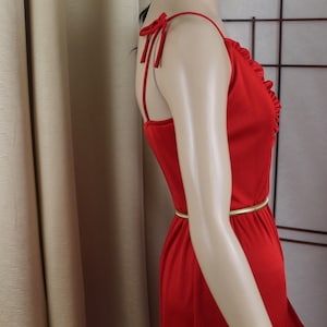 Vintage Fredericks of Hollywood Long Red Dress 1970's Size Small - Etsy