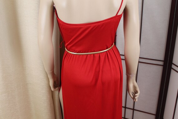 Vintage Fredericks of Hollywood Long Red Dress 1970's… - Gem