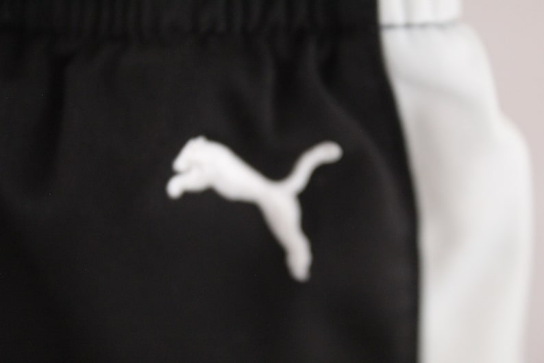 Vintage Black/white Athletic Shorts by PUMA Size Large 27-35" Waist - Etsy