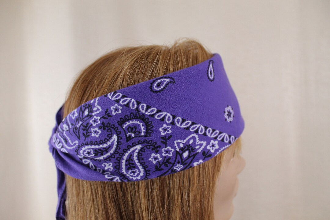 Vintage Purple Fast Color Bandana Cotton 20.5 X 20.5" Worn In - Etsy
