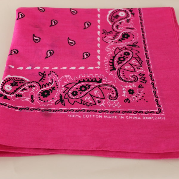 Pink Bandanas - Etsy