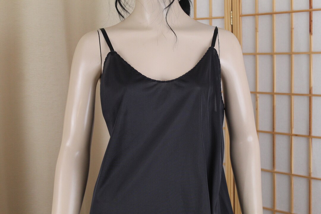 Vintage Sears Black Long Full Slip/dress Liner Size 36" USA - Etsy