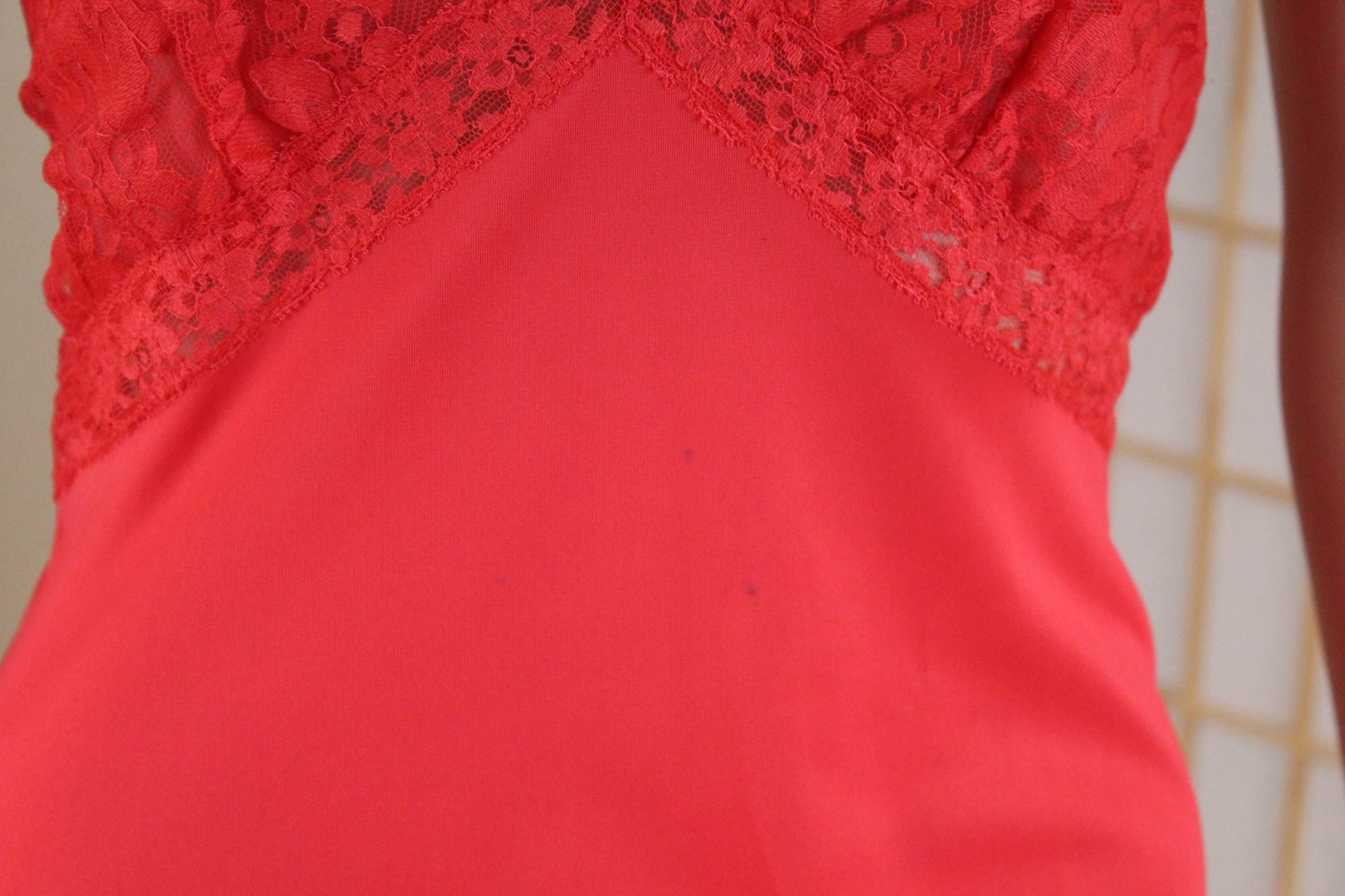 Vintage 1960's Sears Red Full Slip Size 34 Small - Etsy