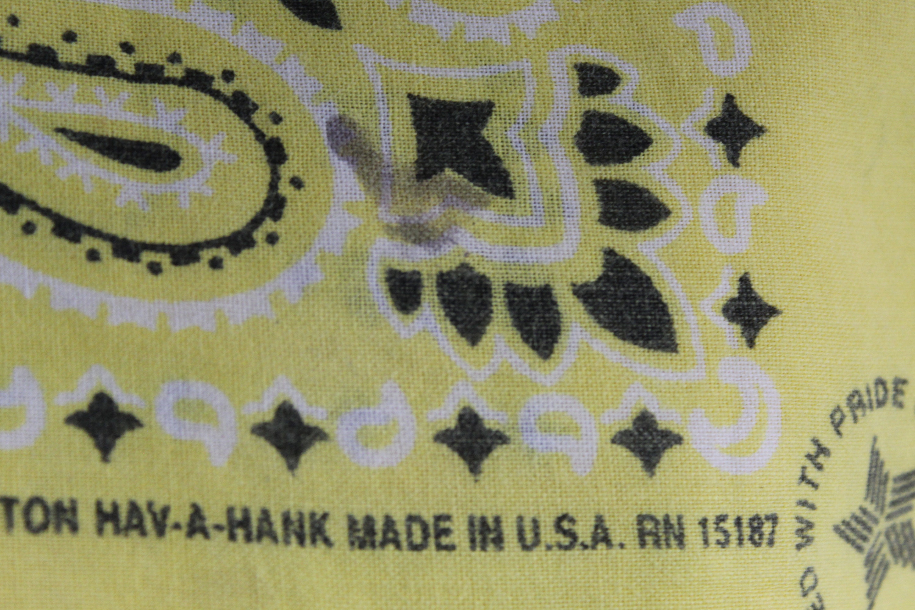 Vintage Yellow Bandana Soft Cotton Thrashed Worn Kerchief Mask | Etsy