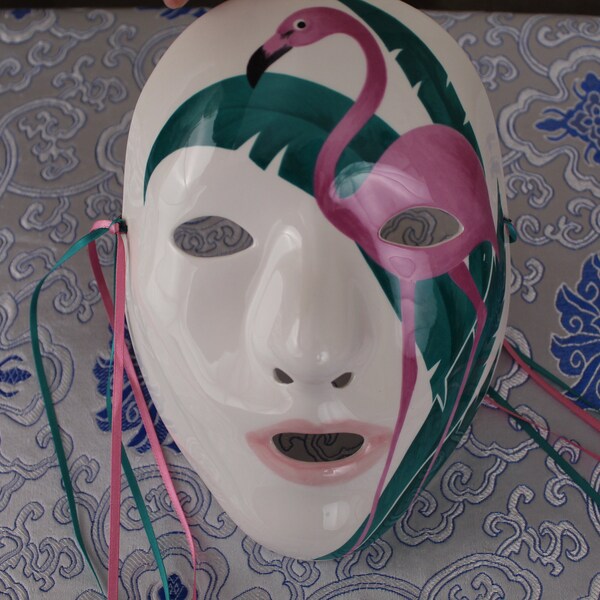 White Porcelain Mask - Etsy