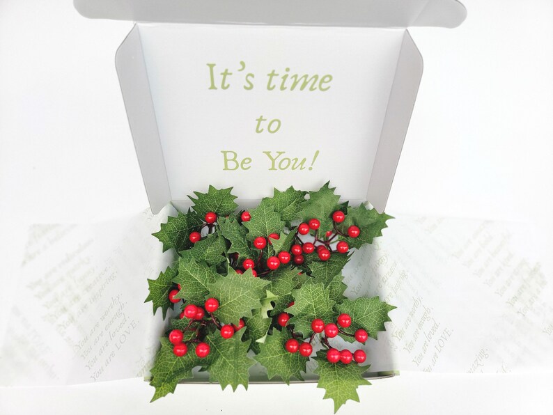 Very Holly Christmas Holiday Lifelike Decorative Shower Curtain Hook or ...