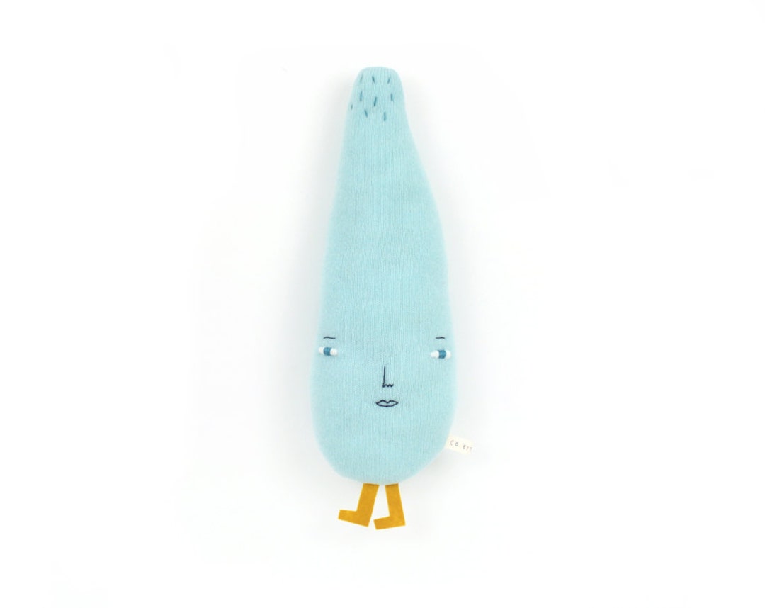 Raindrop in Boots Soft Toy - Handmade Stuffed Animal - Unique Plush ...