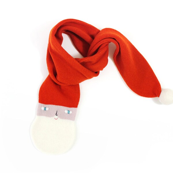 Santa Scarf - Etsy