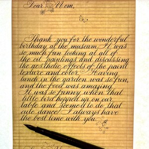 Custom Personalized Handwritten Calligraphy, Letter, Quote, Love Letter ...