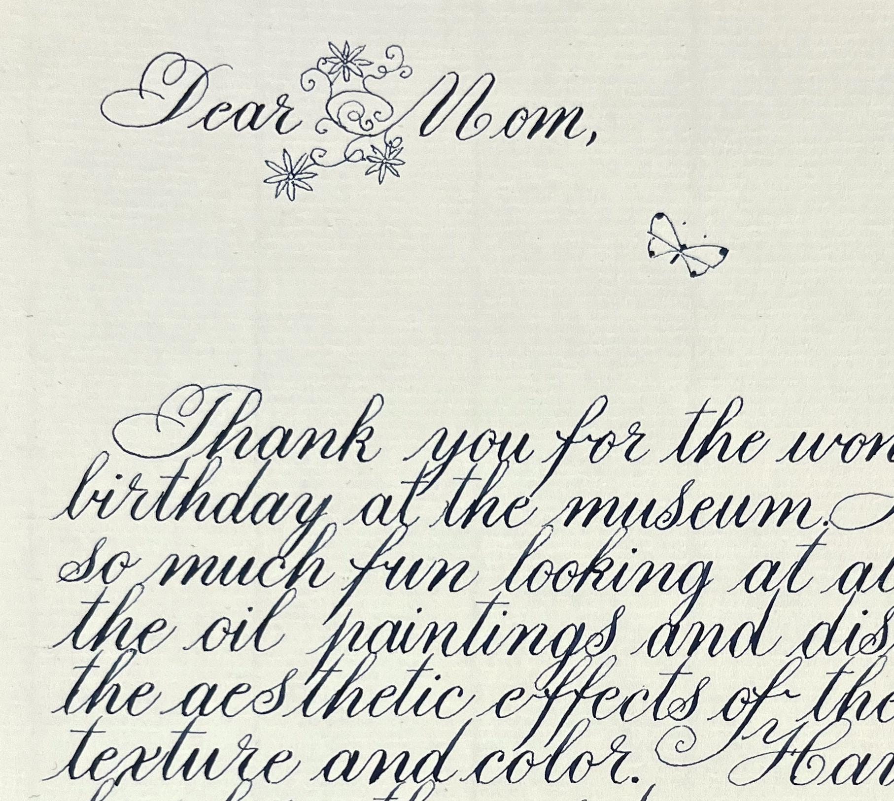 Custom Personalized Handwritten Calligraphy, Letter, Quote, Love Letter ...