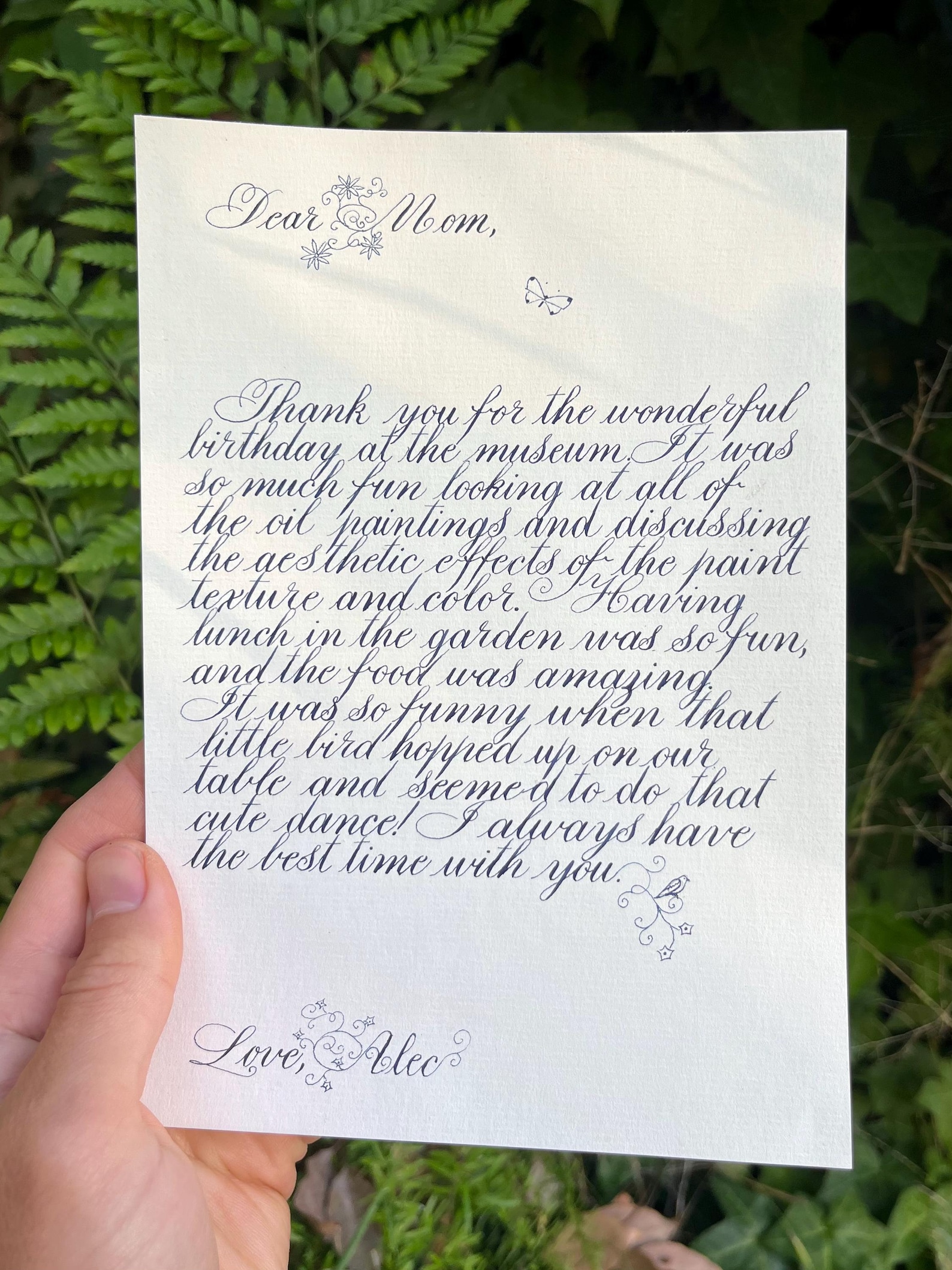 Custom Personalized Handwritten Calligraphy, Letter, Quote, Love Letter ...