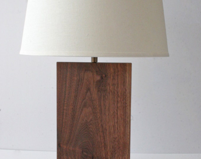 Natural Grain Table Lamp Walnut american Black Walnut - Etsy
