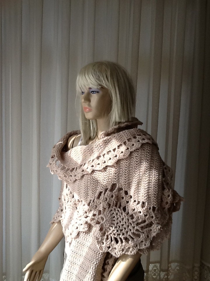 COZY SHAWL Version 6 Crochet Shawl Wedding Wrap Bridal | Etsy