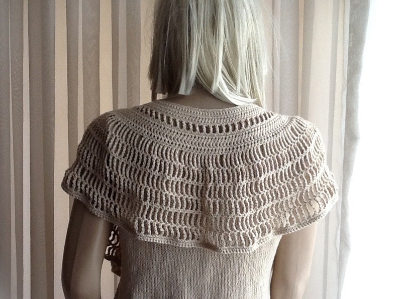 Cleopatra CROCHET Top Shawl Sweater Lacy Top Hand Knit - Etsy