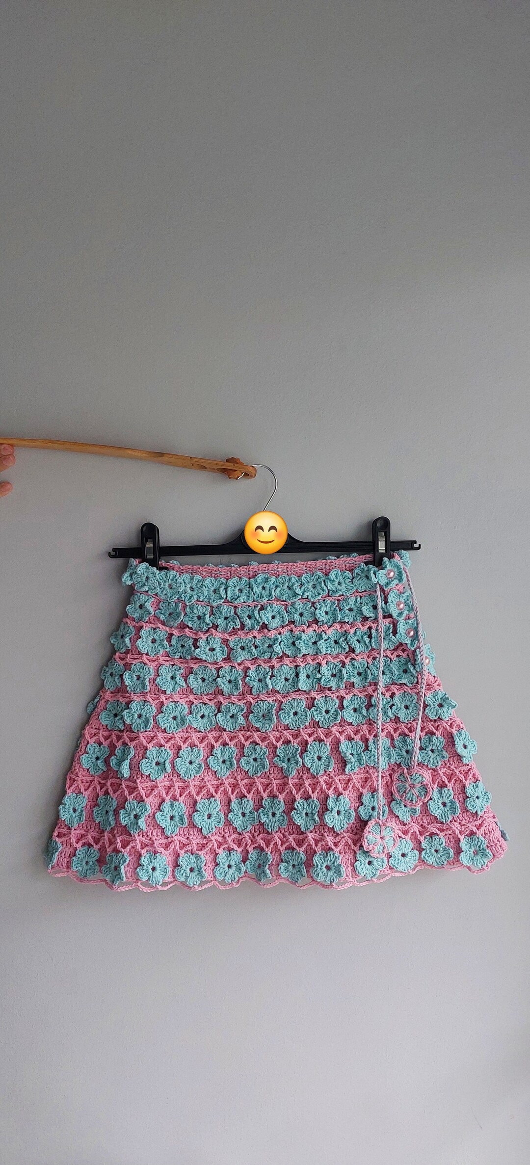 Anatolia Flower Mini, Crochet Short Skirt, Summer Skirt, Inner Layer ...