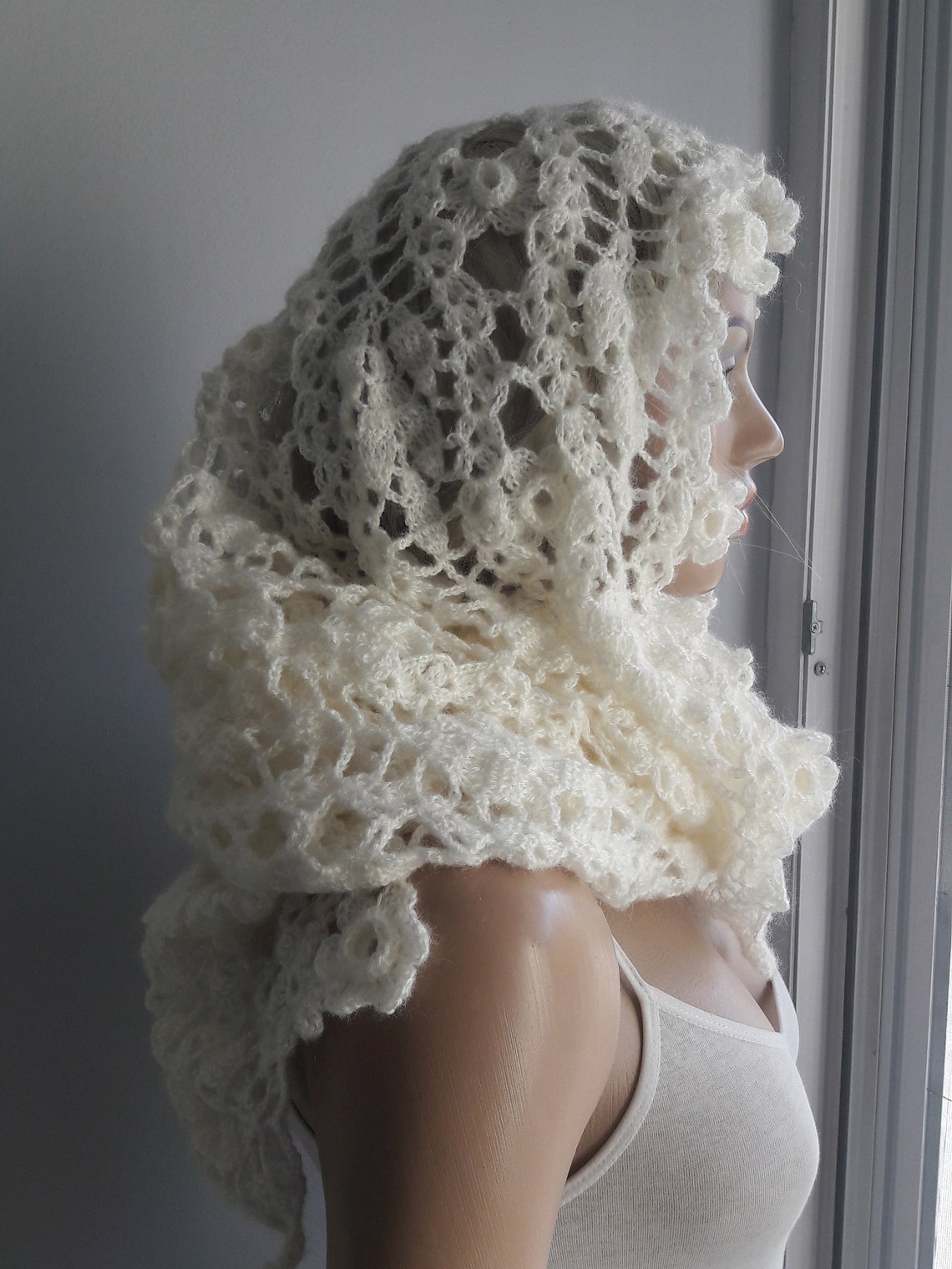 Fairy Tale Lacy Crochet SHAWL Wedding Wrap Bridal Scarf - Etsy
