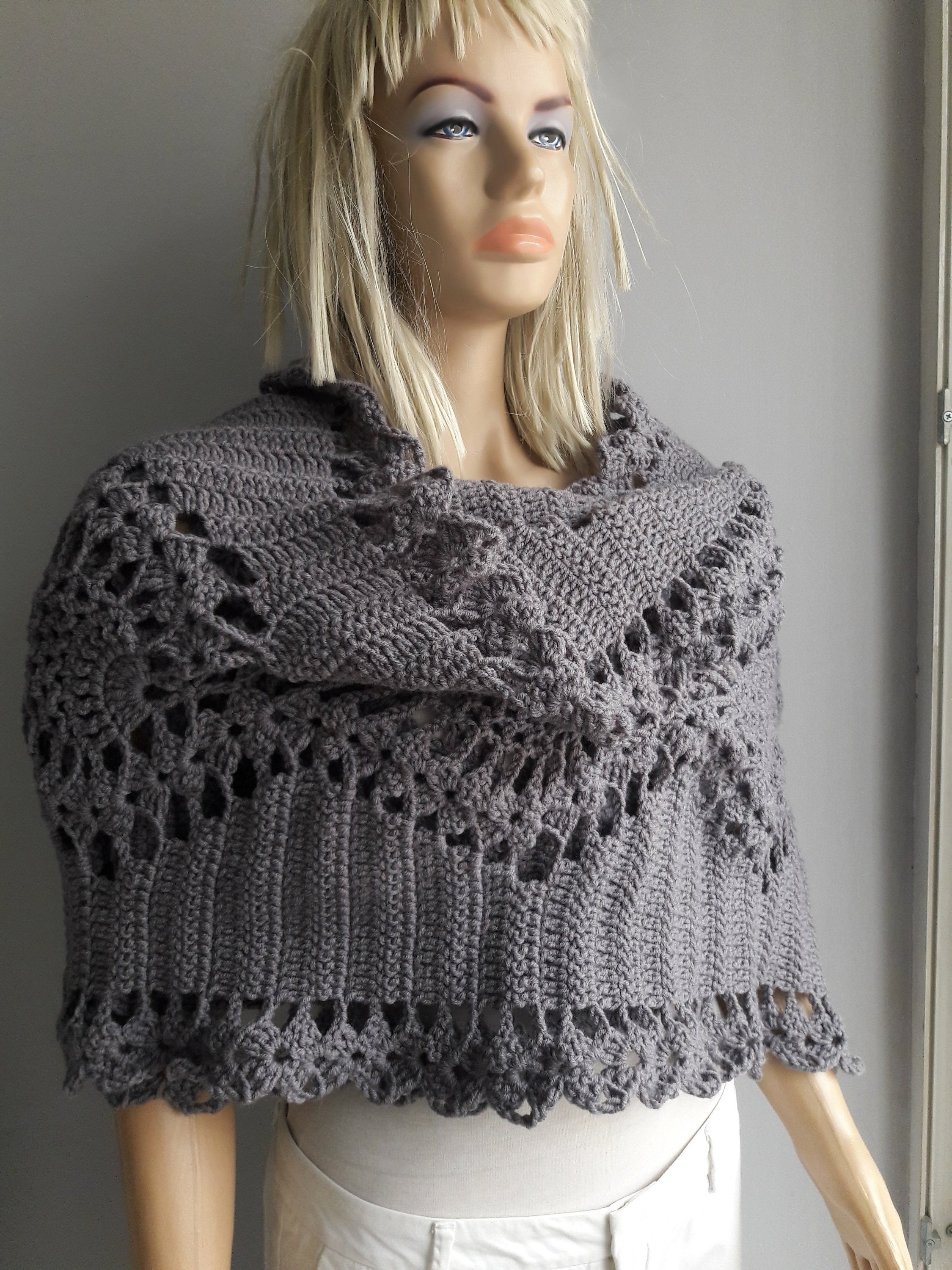 COZY SHAWL Version 4 Crochet Shawl Wedding Wrap Bridal | Etsy