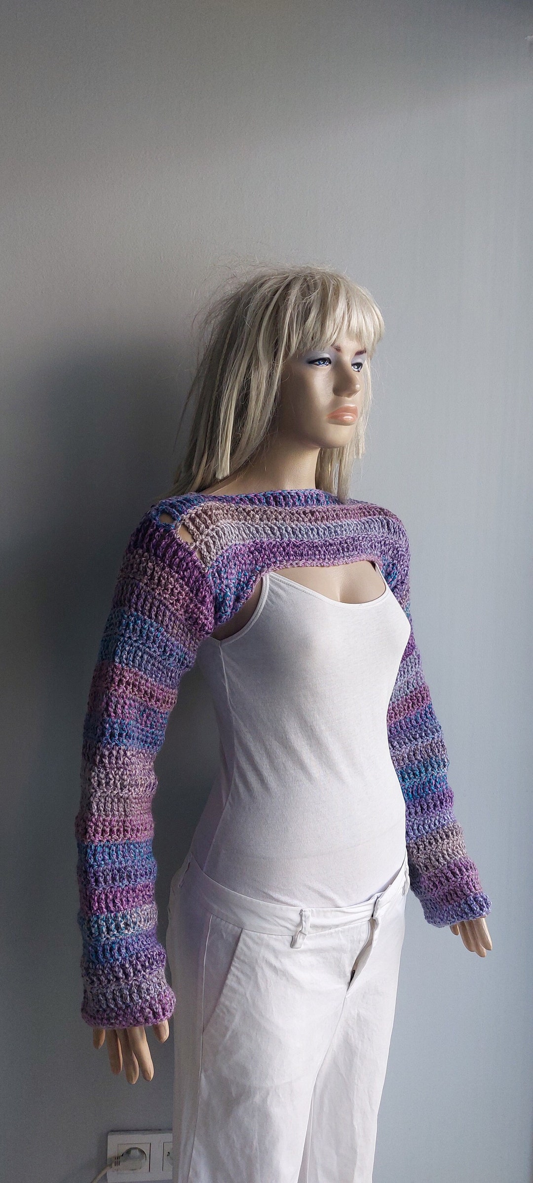 Simplicity Shrug Open Chest Bolero Cozy Crop Top Above - Etsy
