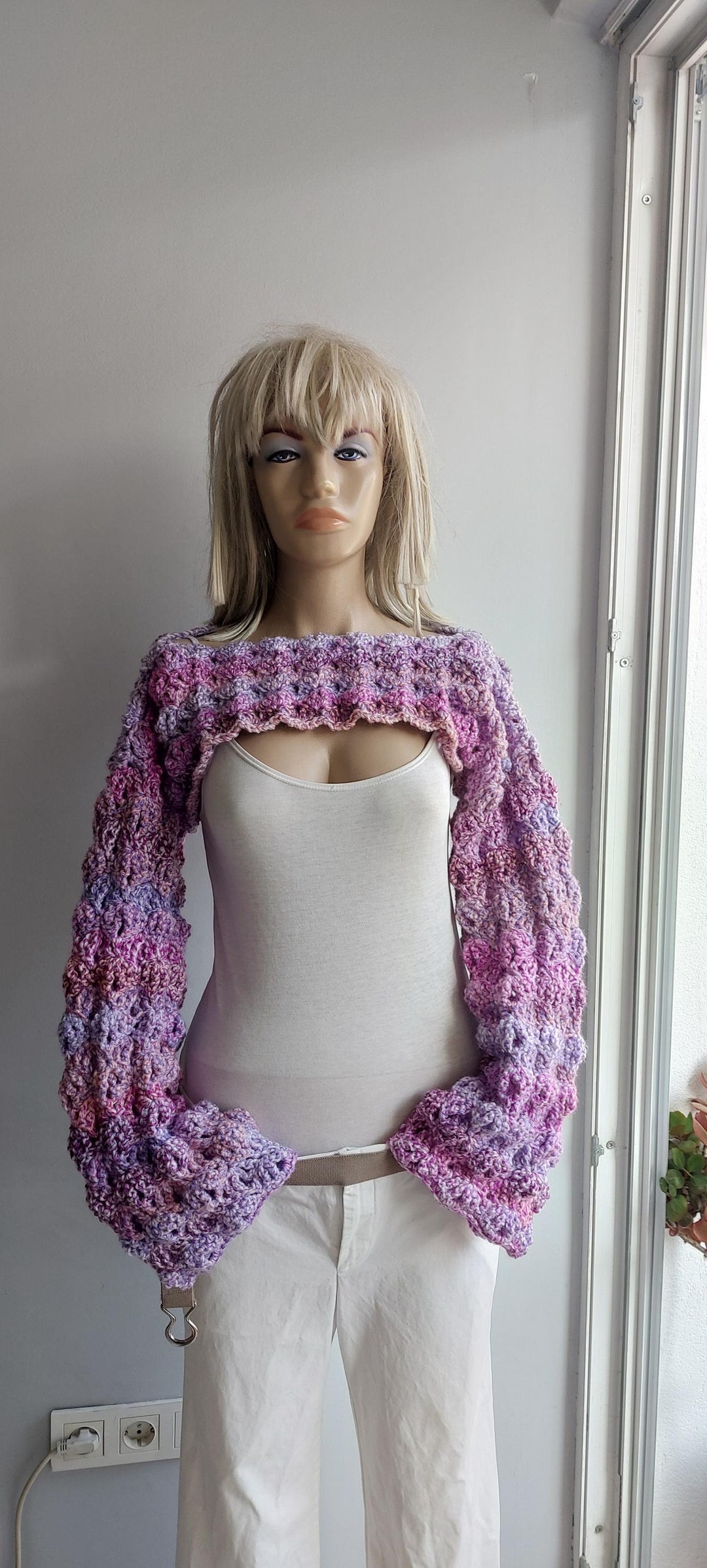 Crazy Shrug, Open Chest Bolero, Lacy Crop Top, Above Chest Shrug ...