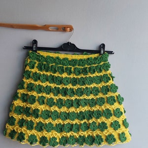 Anatolia Flower Mini, Crochet Short Skirt, Summer Skirt, Inner Layer ...