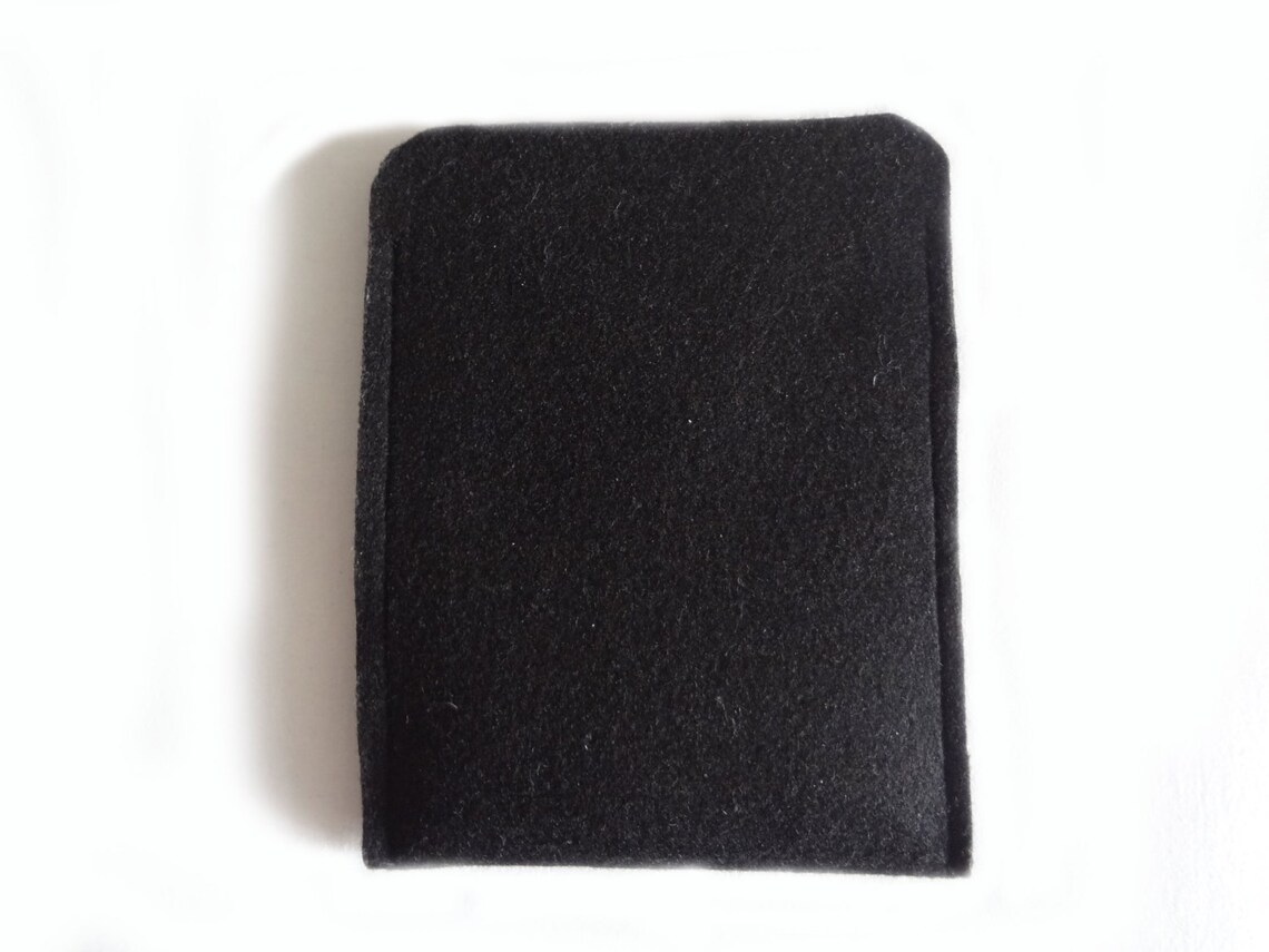 Kindle Case in Black Felt With Decorative Flower - Etsy