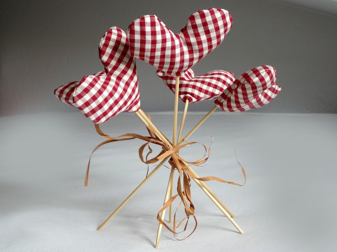Heart Decorations, Hearts on a Stick, Valentines Day, Heart Country ...