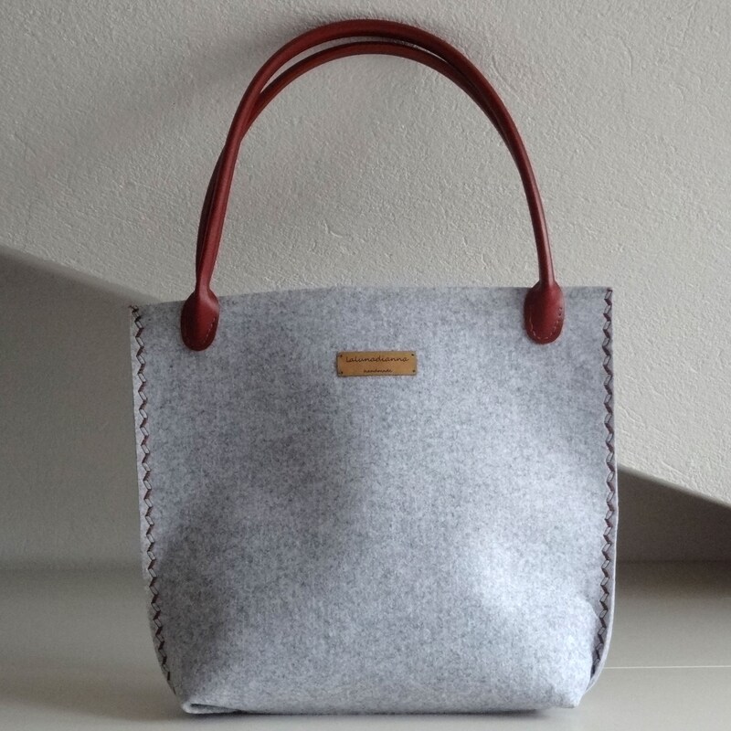 Felt Tote Bag - Etsy