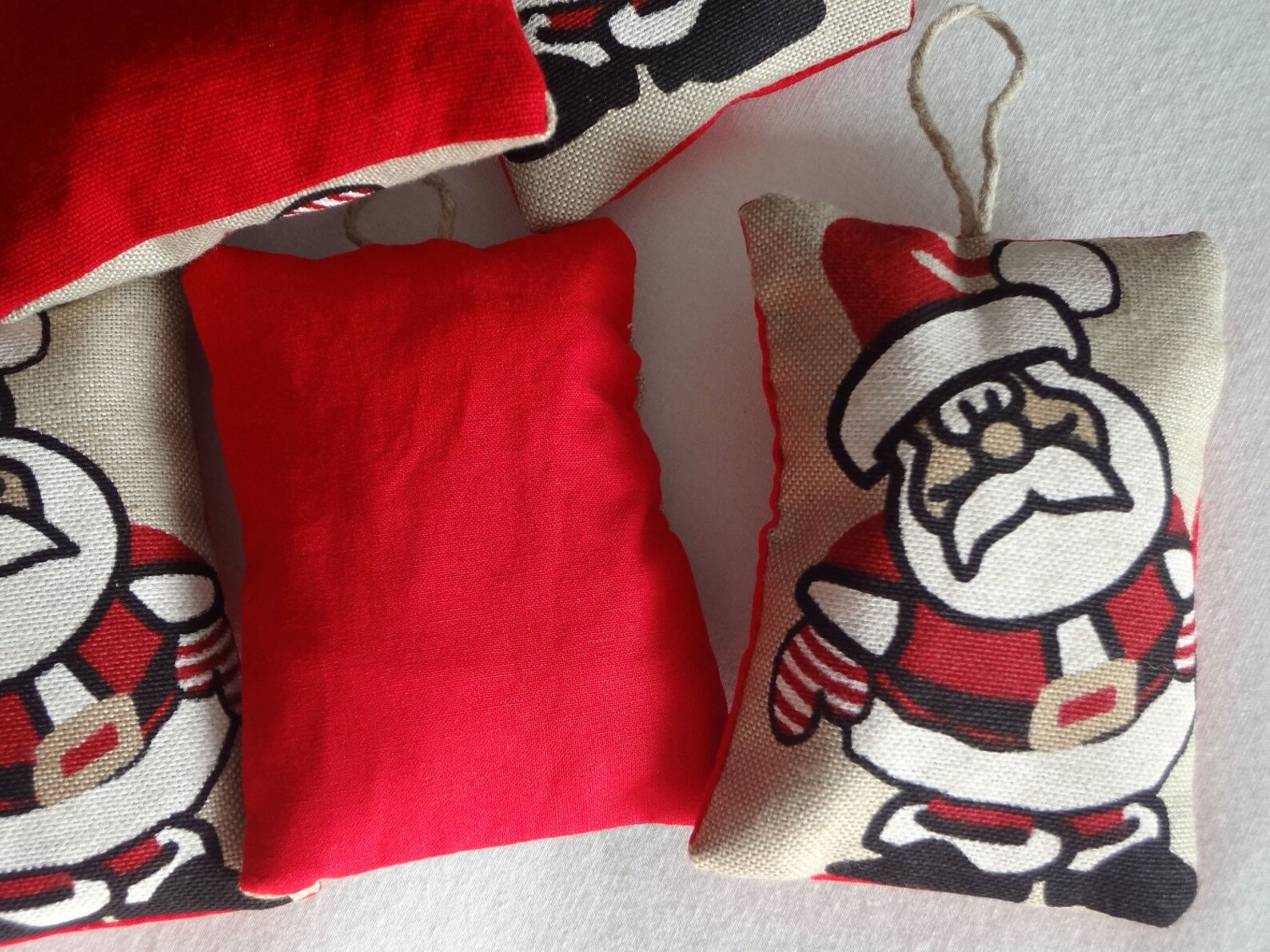Christmas Fabric Ornament With Santa Claus for Tree Decoration - Etsy